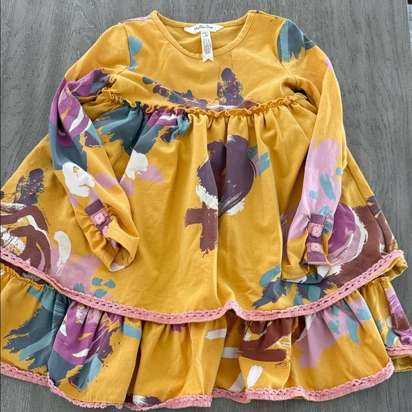Matilda Jane | Dresses | Matilda Jane Yellow And Purple Floral Dress ...